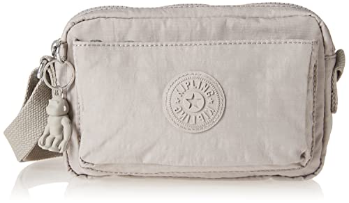 Kipling womens Women's Abanu Crossbody Handbag, Grey Gris, 9.5 L x 6.75 H 3.5 D US