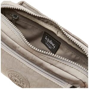 Kipling womens Women's Abanu Crossbody Handbag, Grey Gris, 9.5 L x 6.75 H 3.5 D US