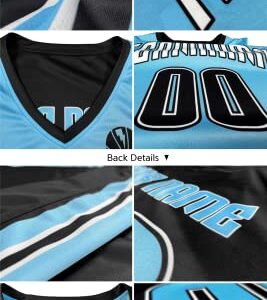 Custom Men Boy Basketball Jerseys Printed Reversible Mesh Performance Athletic Blank Team Uniforms for Sports Dark Bluewhite One Size