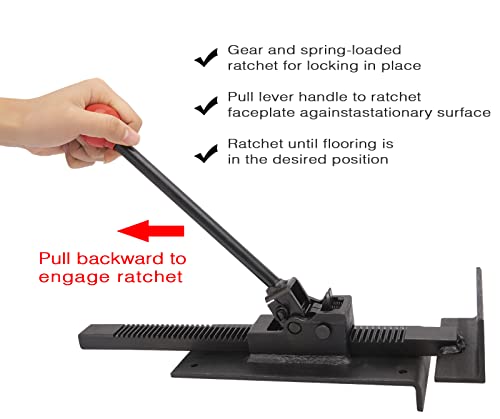 Hardwood Flooring Jack Tool for Laminate Flooring Installation Wood Floor Jack Install Tool - Professional Hardwood Flooring Jack Positioning Tool