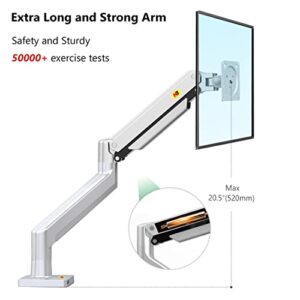 NB North Bayou Dual Monitor Arm Ultra Wide Full Motion Swivel Monitor Mount with Gas Spring for 22''-32'' Monitors with Load Capacity from 4.4 to 33lbs for Each Arm Monitor Stand G32-S