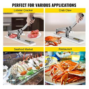 VEVOR Stone Crab Cracker with 2 Seafood Picks, Aluminum & Stainless Steel Construction Shellfish Shucker, Seafood Tools Set for Lobster and Crab Legs