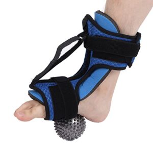 fasciitis night splint, foot brace for achilles tendonitis plantar fasciitis night splint kit fast pain relief spiky massage ball foot drop foot pain fasciitis relief splints stretching strap