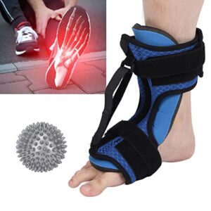 Fasciitis Night Splint, Foot Brace for Achilles Tendonitis Plantar Fasciitis Night Splint Kit Fast Pain Relief Spiky Massage Ball Foot Drop Foot Pain Fasciitis Relief Splints Stretching Strap