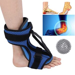 Fasciitis Night Splint, Foot Brace for Achilles Tendonitis Plantar Fasciitis Night Splint Kit Fast Pain Relief Spiky Massage Ball Foot Drop Foot Pain Fasciitis Relief Splints Stretching Strap