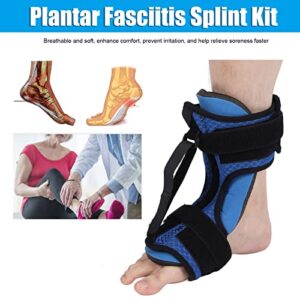 Fasciitis Night Splint, Foot Brace for Achilles Tendonitis Plantar Fasciitis Night Splint Kit Fast Pain Relief Spiky Massage Ball Foot Drop Foot Pain Fasciitis Relief Splints Stretching Strap