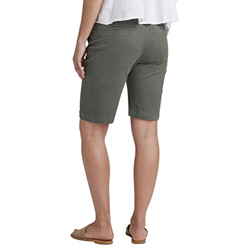 Jag Jeans Women's Maddie Pull-On Bermuda Short, Olive, 10