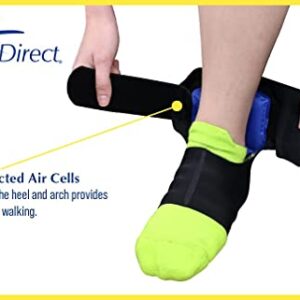 Brace Direct Air Foot Wrap (Small) + Posterior Night Splint (Small)- for Plantar Fasciitis, Achilles Tendinitis, Heel Pain and Drop Foot​ for Right or Left Foot, Men or Women