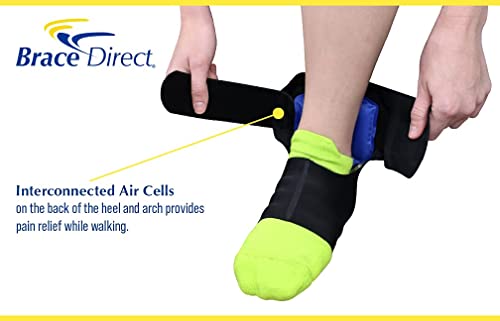 Brace Direct Air Foot Wrap (Small) + Posterior Night Splint (Small)- for Plantar Fasciitis, Achilles Tendinitis, Heel Pain and Drop Foot​ for Right or Left Foot, Men or Women