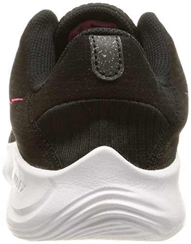 Nike Women's Running Shoes, Black Black Rush Pink White, 7.5 US