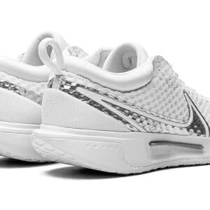 Nike Womens WMNS Zoom Court Pro HC DH0990 101 White/Metallic Silver - Size 8W