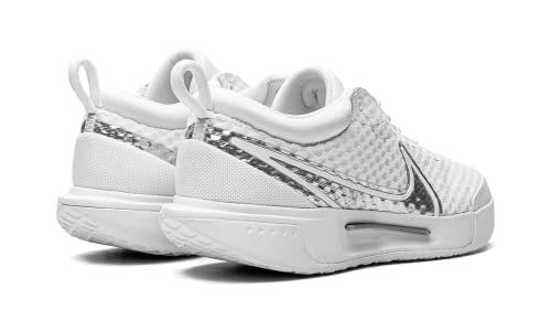 Nike Womens WMNS Zoom Court Pro HC DH0990 101 White/Metallic Silver - Size 8W