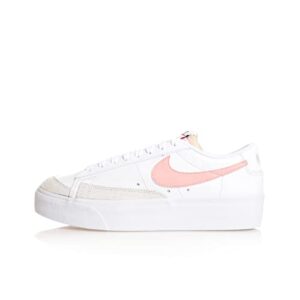 nike w blazer low platform shoes white pink glaze size 7