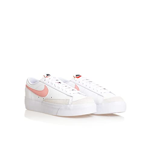 Nike W Blazer Low Platform Shoes White Pink Glaze Size 7