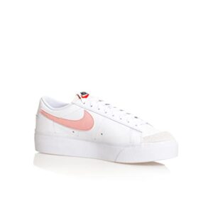 Nike W Blazer Low Platform Shoes White Pink Glaze Size 7