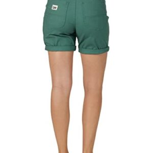 Lee Women's Legendary High-Rise Patch Front Short, Fern, 12