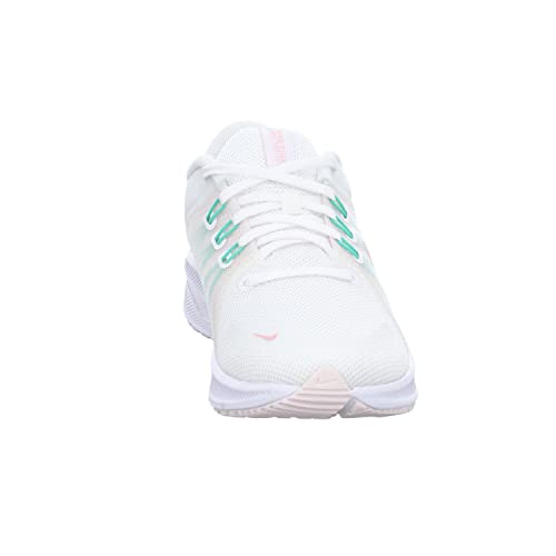 Nike Women's Quest 4 Road Running Shoes, Glaze-Menta, 10 M US, White/Pink/Green