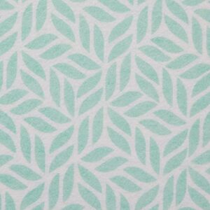 DII Fridge & Shelf Liner Collection Non-Adhesive, Cut to fit, Machine Washable, 12x20, Bright Aqua Abstract Leaf, 2 Piece