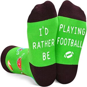 happypop boys socks girl socks football socks youth boys kids football socks, gifts for boys girl gifts boys football gifts gifts for boys who love football