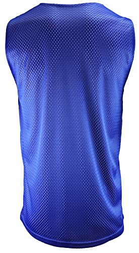 Epic Men's Full-Court 2-Layer Reversible Tank Top Blue Basketball Jerseys M