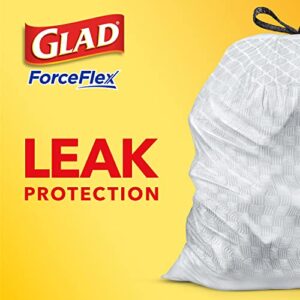 Glad ForceFlex Tall Kitchen Drawstring Trash Bags, 13 Gallon Trash Bag, Gain Lavender with Febreze Freshness, 110 Count