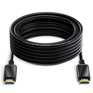 Maxonar 8K Fiber Optic HDMI Cable 50FT [Certified] Ultra HD High Speed HDMI 2.1 Cable, 8K60 4K120 144Hz, 48Gbps CL3 HDCP 2.2&2.3 eARC HDR Dolby for PS5/Xbox Series X/Apple TV 4K, Roku/Samsung/Sony TV