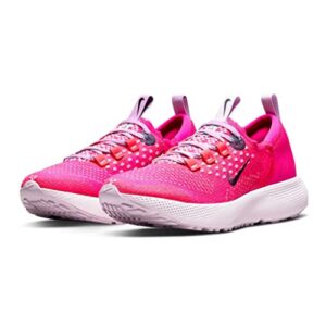 Nike Women's React Escape Run Flyknit Running Shoe, Pink Prime/Blackened Blue, 8.5 M US