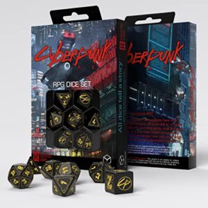 Q-Workshop Cyberpunk Red Dice Set Wet Work, Various