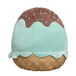 Squishmallows Flip-A-Mallows 12-Inch Mint Ice Cream and Toasted Cinnamon Roll Plush - Add Maya and Chanel to Your Squad, Ultrasoft Stuffed Animal Medium-Sized Plush Toy, Official Kelly Toy Plush