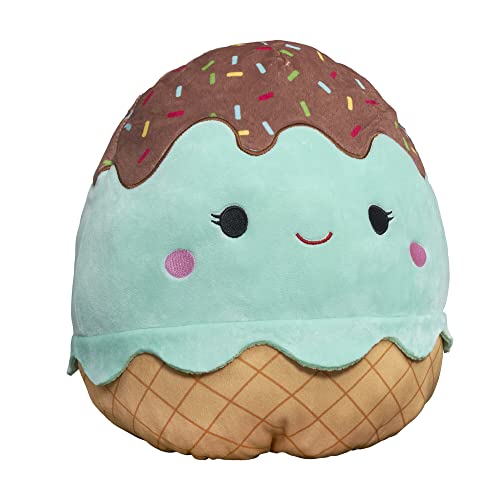 Squishmallows Flip-A-Mallows 12-Inch Mint Ice Cream and Toasted Cinnamon Roll Plush - Add Maya and Chanel to Your Squad, Ultrasoft Stuffed Animal Medium-Sized Plush Toy, Official Kelly Toy Plush