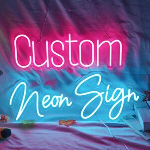 custom neon signs, neon sign customizable for wall decor, personalized neon sign for wedding birthday party bedroom bar salon shop business logo neon name signs