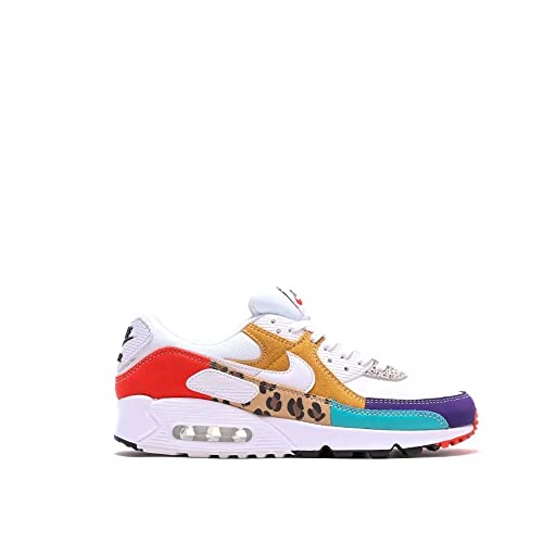 Nike Womens Air Max 90 SE Trainers DH5075 Sneakers Shoes (UK 4 US 6.5 EU 37.5, White Light Curry 100)