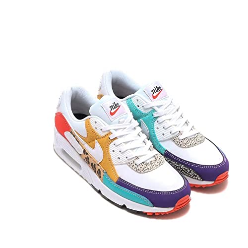 Nike Womens Air Max 90 SE Trainers DH5075 Sneakers Shoes (UK 4 US 6.5 EU 37.5, White Light Curry 100)