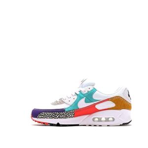 nike women's w air max 90 se running shoe, white/light curry/habanero red/white, 5 uk (7 us)