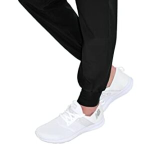 GT Performance Women's Medical Nursing Jogger Scrub Pant Black-Medium