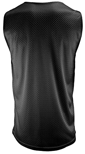 Epic Youth Full-Court 2-Layer Reversible Tank Top Black Basketball Jerseys S