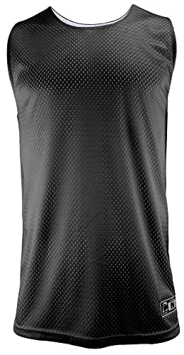 Epic Youth Full-Court 2-Layer Reversible Tank Top Black Basketball Jerseys S