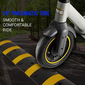 10 Inches Foldable Electric Scooter - Unique Performance and Upgraded Pneumatic Tire Foldable Commuter, Suitable for Adult and Easy to Store and Transport - HURES36