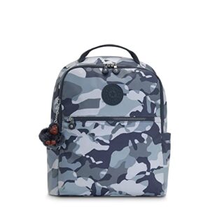 kipling shelden printed 15" laptop backpack cool camo grey