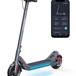 LEQISMART Electric Scooter for Adults with 9" Solid Tires & 350W Motor,Dual Brakes, Foldable Electric Scooter, Max 28Miles Range &Up to15.5MPH