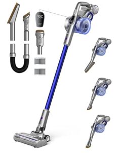 dreo cordless vacuum cleaner, 25kpa 550w strong suction, 3000mah detachable battery, up to 60 mins, handheld/stick vacuum with auto detect, tools for pet hair, car, carpets, hard floors, powerleap