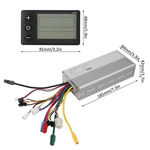 Bike Conversion Kit, 35A Low Level 1500W Electric Bike Controller with S866 LCD Display for Mountain Bike Scooter