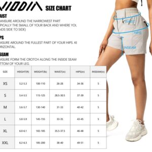 Viodia Women's 5" Hiking Golf Shorts with Pockets High Waist Stretch Cargo Short Shorts for Women Casual Summer Walking Steel Grey