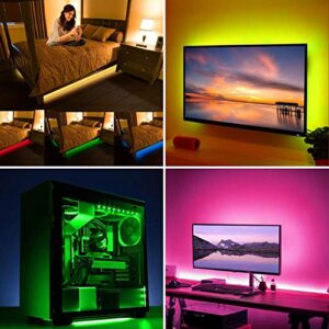 KPUPE RGB Cuttable LED Strip Lights, USB Powered, SMD 5050 Flexible LED Lights for TV Backlight, Decoration(1m/3.28ft)