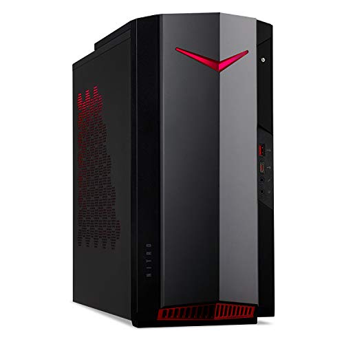 Acer Nitro 50 N50-640-UA91 Gaming Desktop | 12th Gen Intel Core i5-12400F 6-Core Processor | NVIDIA GeForce GTX 1650 | 8GB 3200MHz DDR4 | 512GB NVMe M.2 SSD | Intel Wi-Fi 6E AX211 | Windows 11 Home