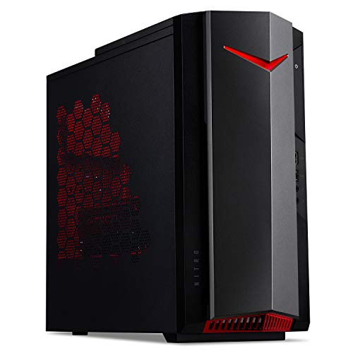 Acer Nitro 50 N50-640-UA91 Gaming Desktop | 12th Gen Intel Core i5-12400F 6-Core Processor | NVIDIA GeForce GTX 1650 | 8GB 3200MHz DDR4 | 512GB NVMe M.2 SSD | Intel Wi-Fi 6E AX211 | Windows 11 Home