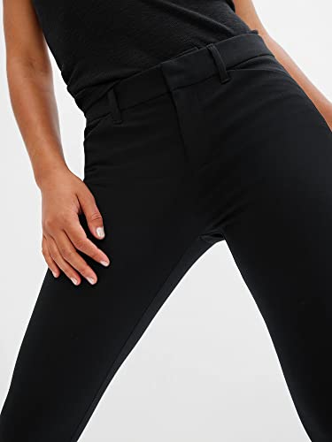 GAP Womens Skinny Ankle in Bi-Stretch Pants, True Black V2, 10 Short US