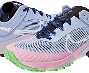 Nike Women's Air Zoom Terra Kiger 8 Running Shoes, Light Marine Pink Green, 7