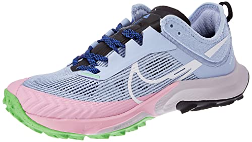 Nike Women's Air Zoom Terra Kiger 8 Running Shoes, Light Marine Pink Green, 7