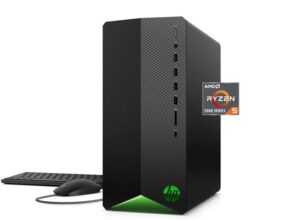 2022 newest hp pavilion gaming desktop, amd 6-core ryzen 5 5600g processor(beat i7-10700k), amd radeon rx 5500, 16gb ram, 256gb nvme ssd, win 11 home + hdmi cable (amd rx5500 | 16gb | 256gb)